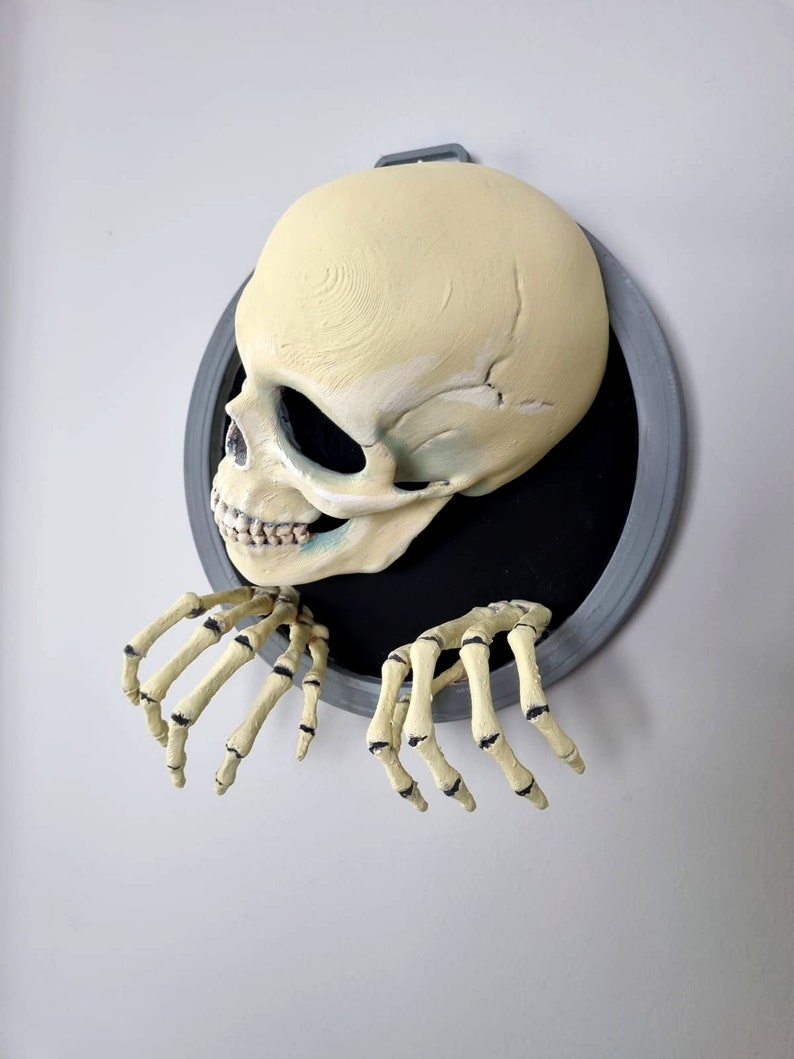 3D Printed Skeleton Wall Decor Unique Halloween Decoration, Gothic Home ...