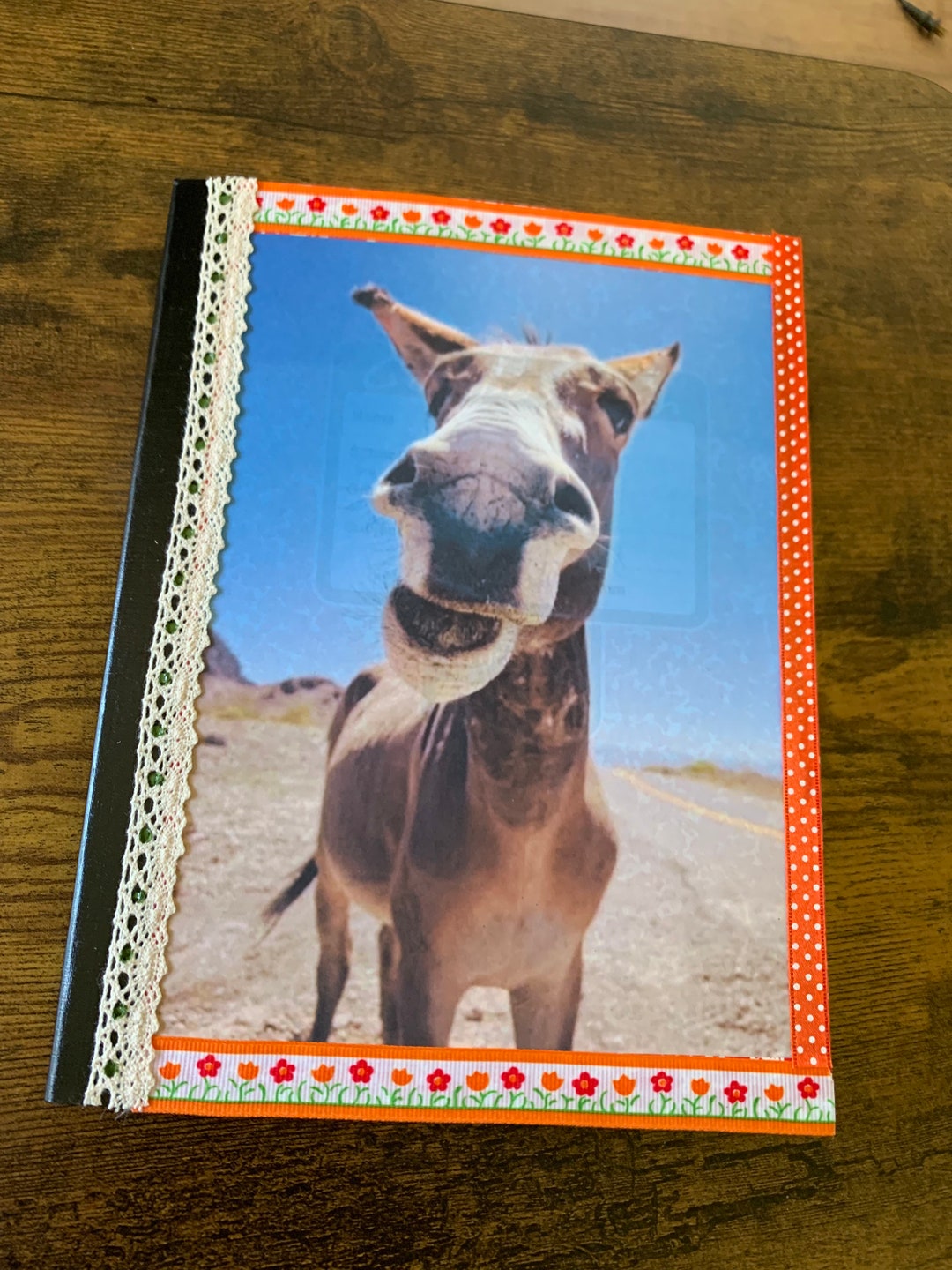 Handmade Vintage Collage Donkey Mule Journal - Etsy