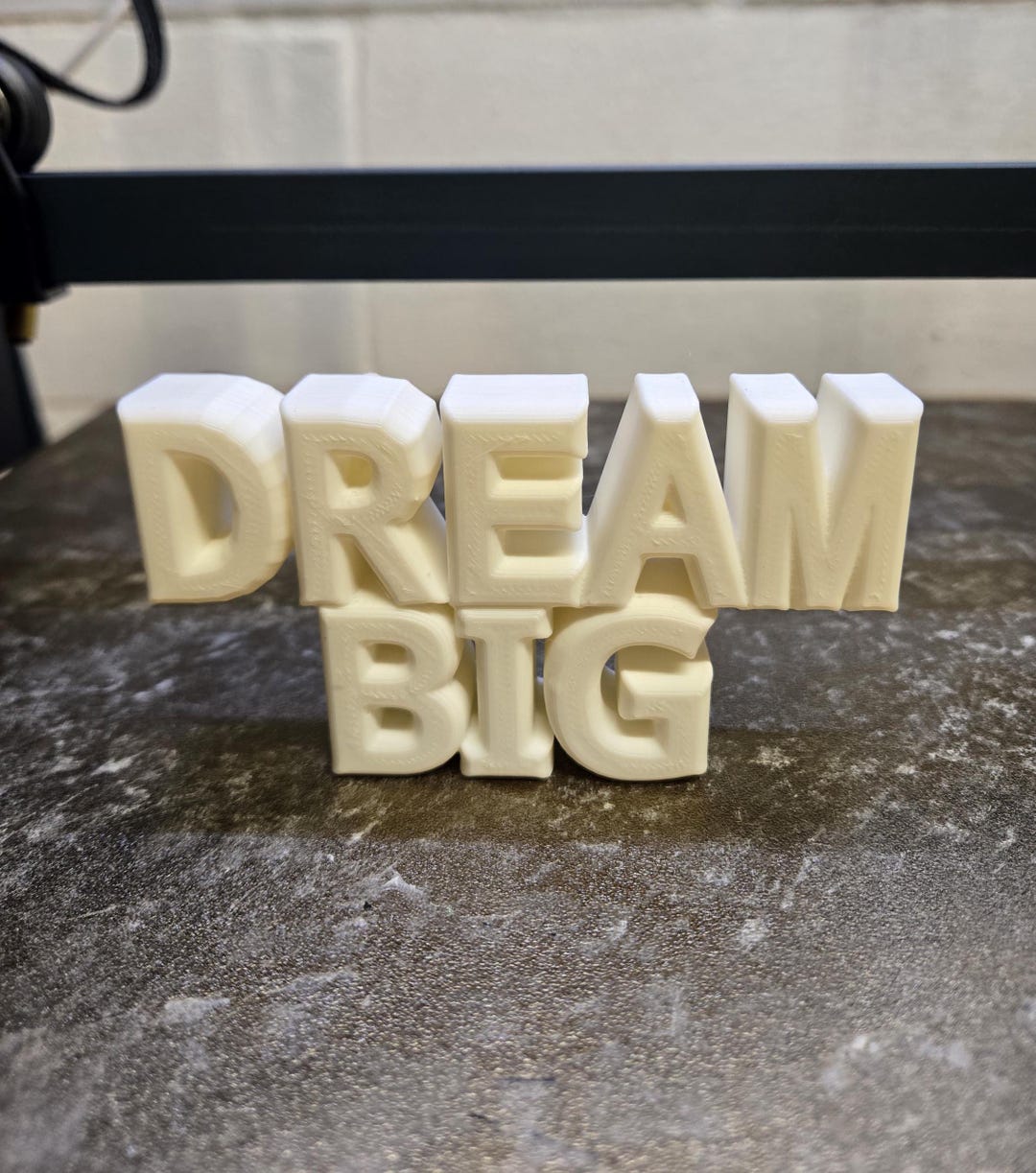 Dream Big Bubble Letter Sign - 3D Printable STL File - Etsy