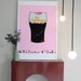 Guinness Sláinte Girls Print - Pink Guinness Wall Art for Home Bar or ...
