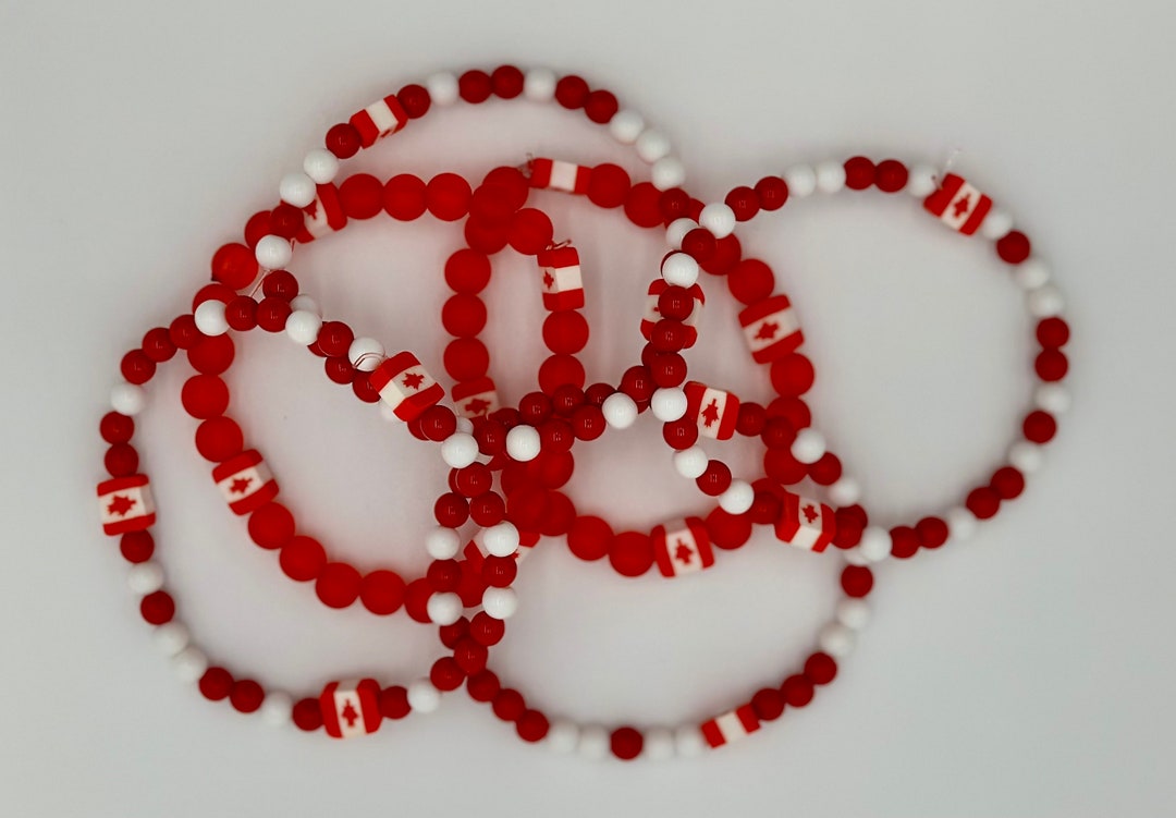 Canadian Themed Friendship Bracelets Can Be Customized - Etsy