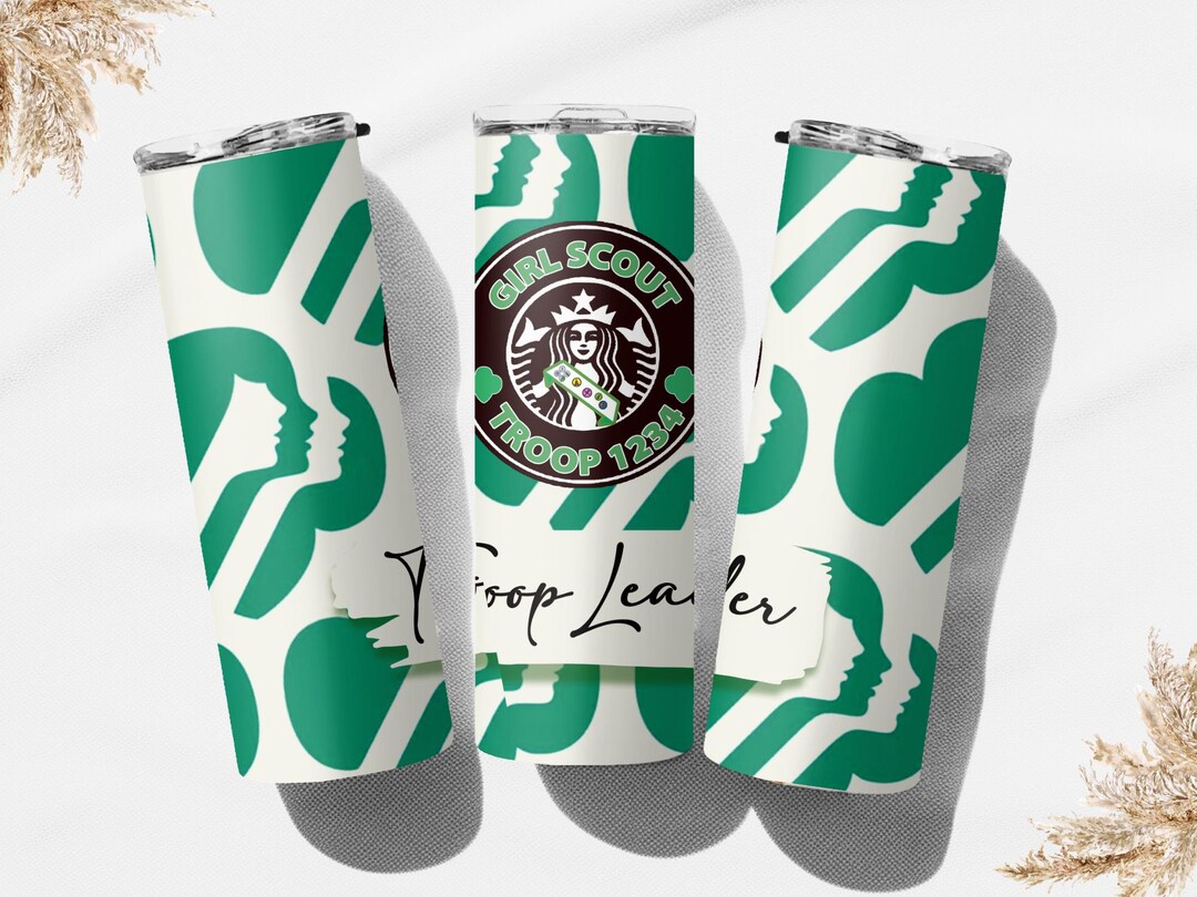 Girl Scout Leader Tumbler Wrap, Template for Cookie Booth, Tumbler Wrap ...