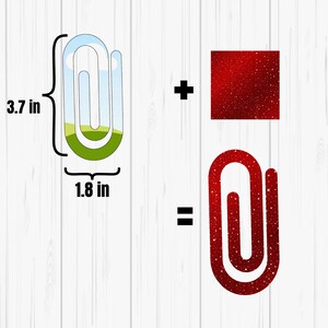 Large Paperclip -editable Canva Frame Template Digital Image Instant ...