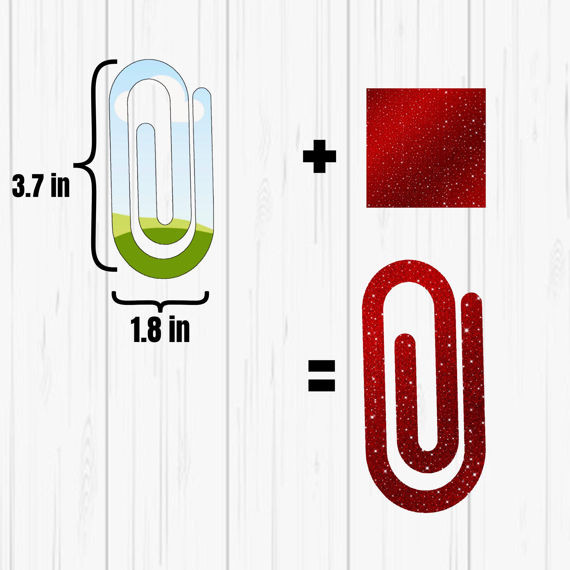 Large Paperclip -editable Canva Frame Template Digital Image Instant ...