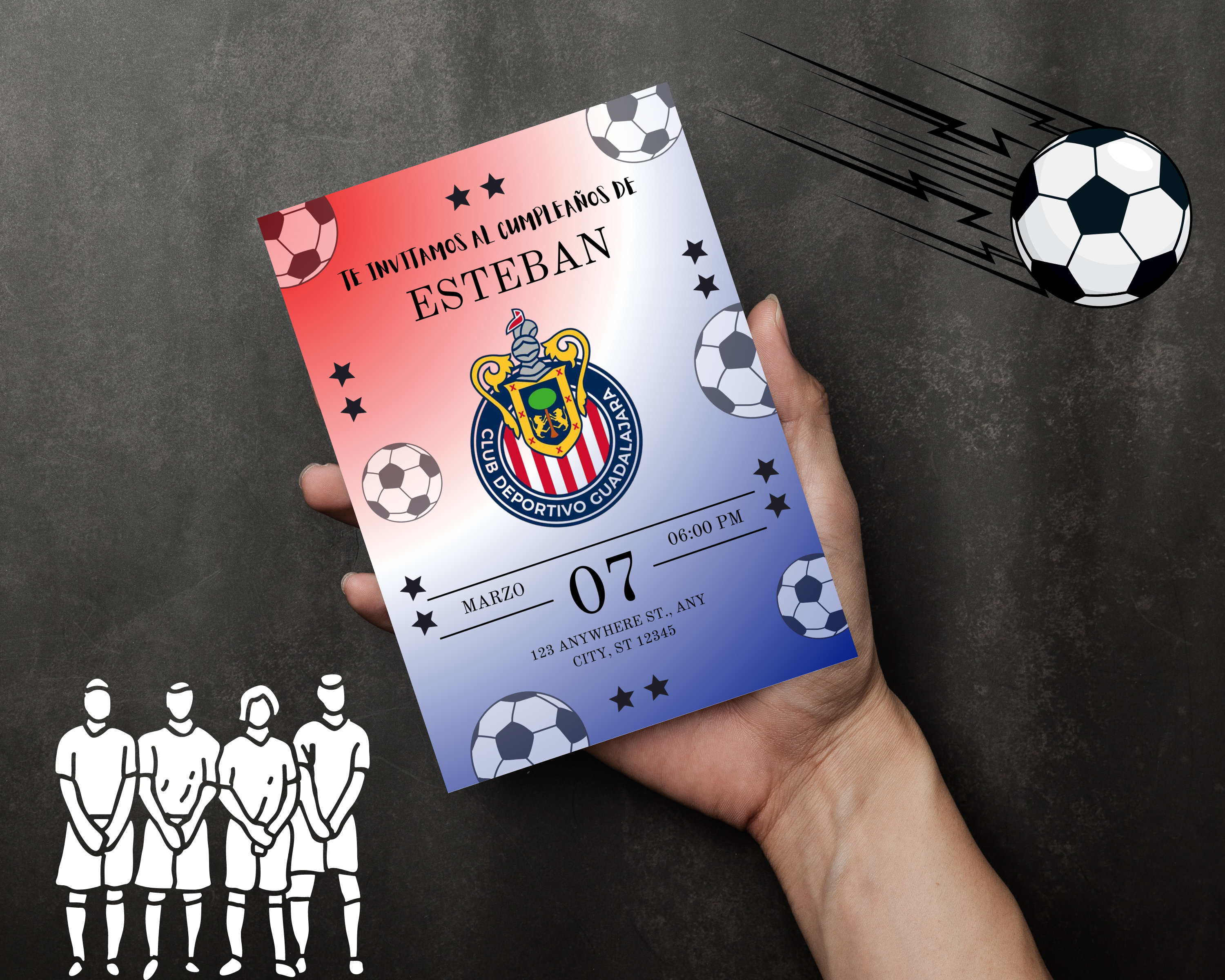 Invitacion Digital De Chivas Para Cumpleaños - Editable - Instant ...