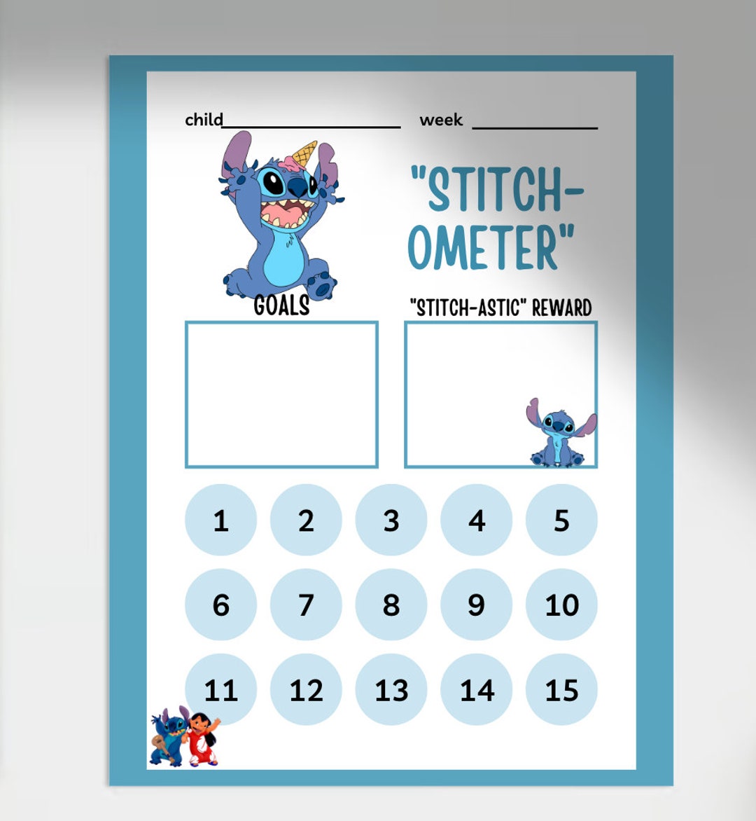 Lilo and Stitch Chores Chart and Reward Bundle - Etsy