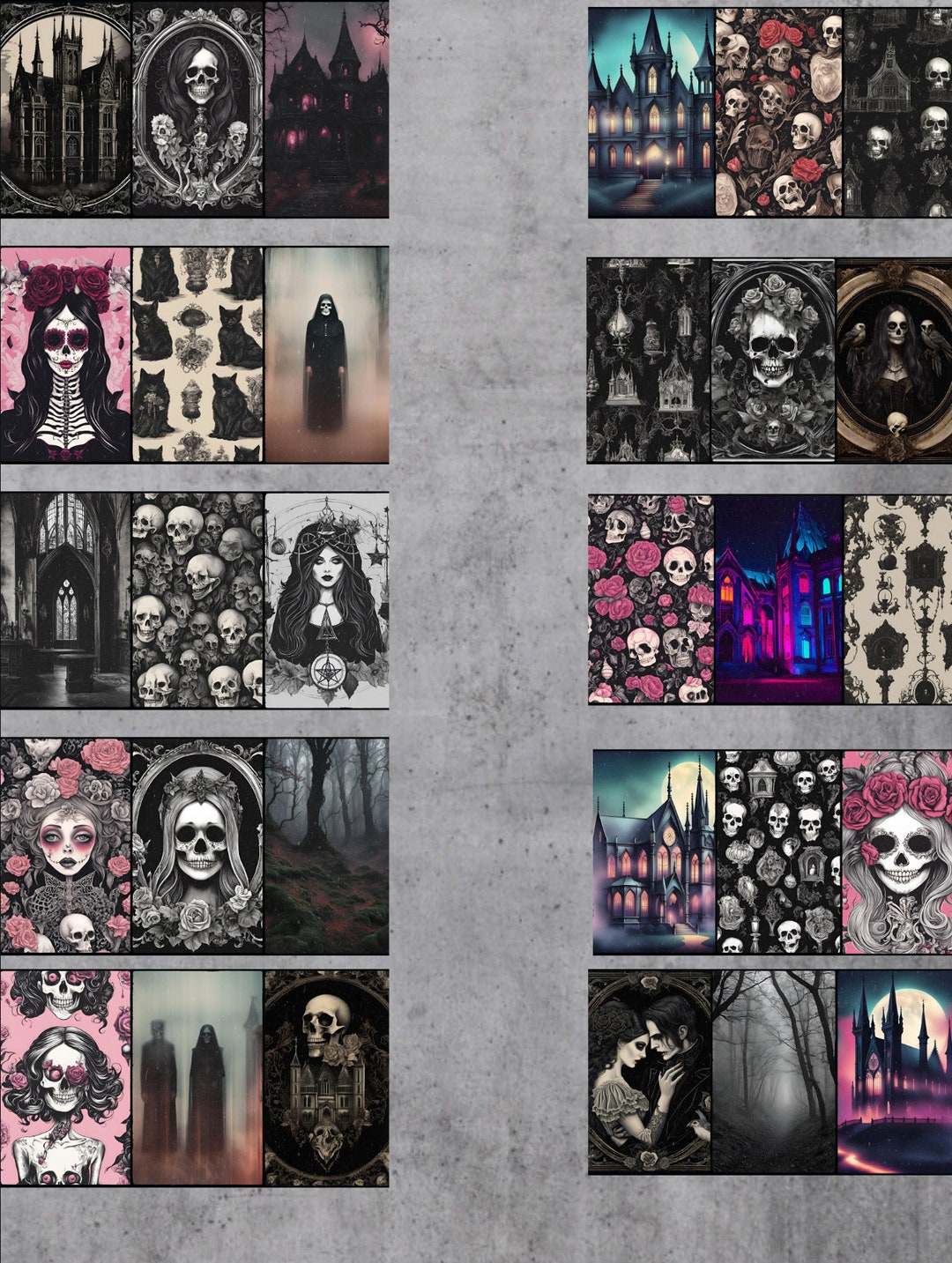 30 Digital Prints: Macabre Gothic Digital Prints, Wall Art, Digital ...