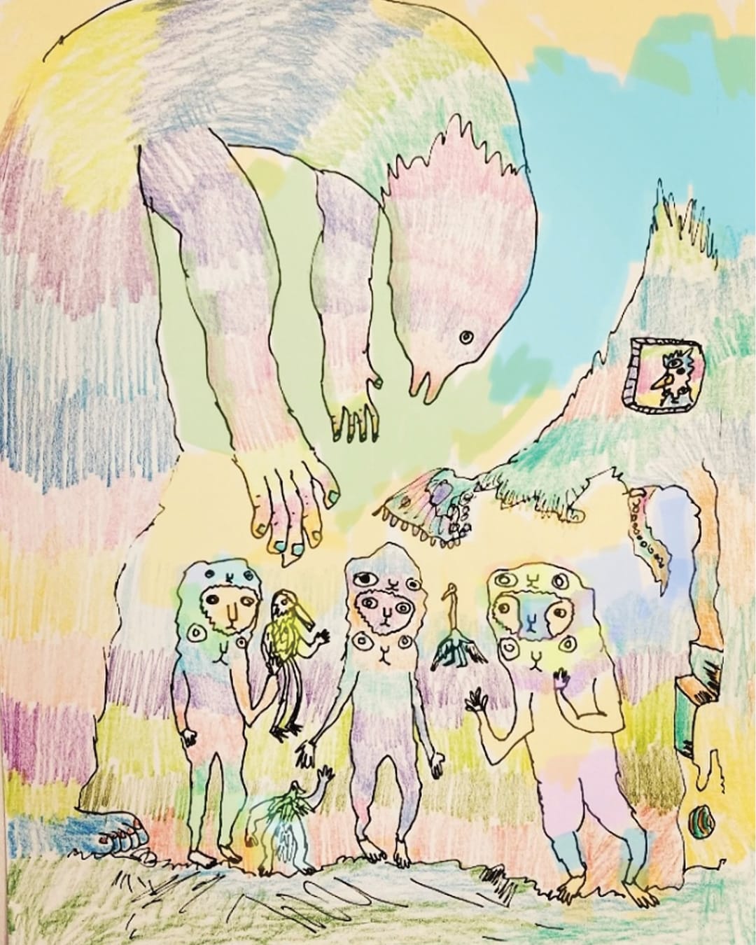 Giant Bird Guy Color 8x10 Print - Etsy