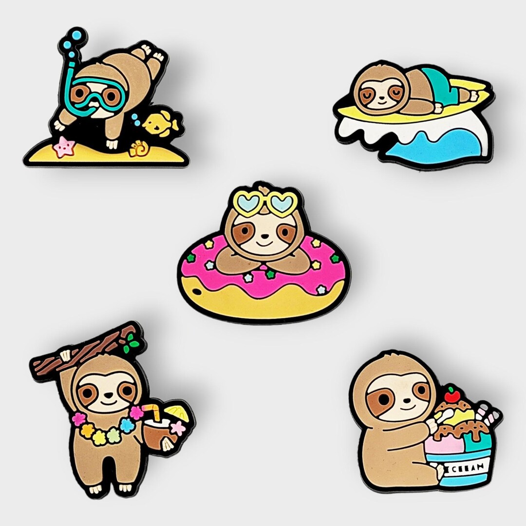 Sloth Croc Charms,croc Charms,animals Croc Charms, Cute Charms for ...