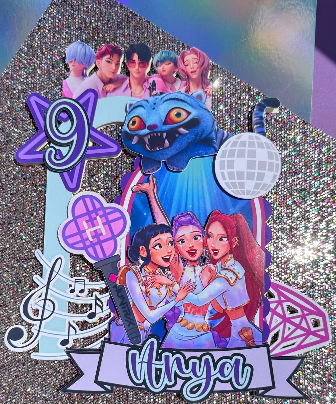 3D Kpop Cake Topper Huntrix Cake Topper, Kpop Cake Topper, Huntrix ...