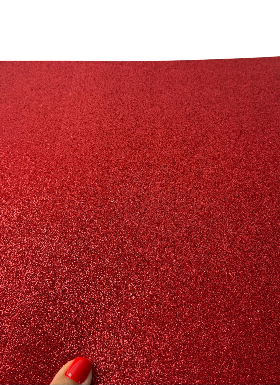 5 PCS Red 12x12 No Shed Glitter Card Stock , Glitter Card Stock Sliver ...