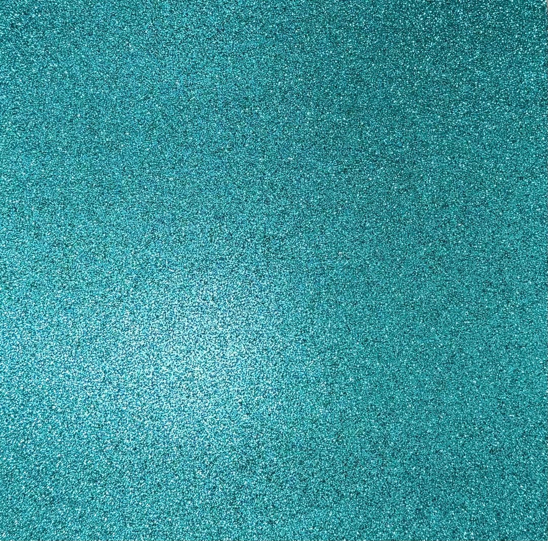 5 PCS Aqua Blue 12x12 No Shed Glitter Card Stock , Glitter Card Stock ...