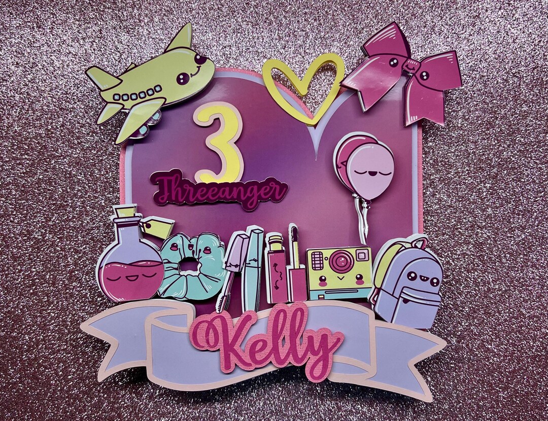 Little Miss Threenager Cake Topper Coffee Lover Little Miss Diva - Etsy