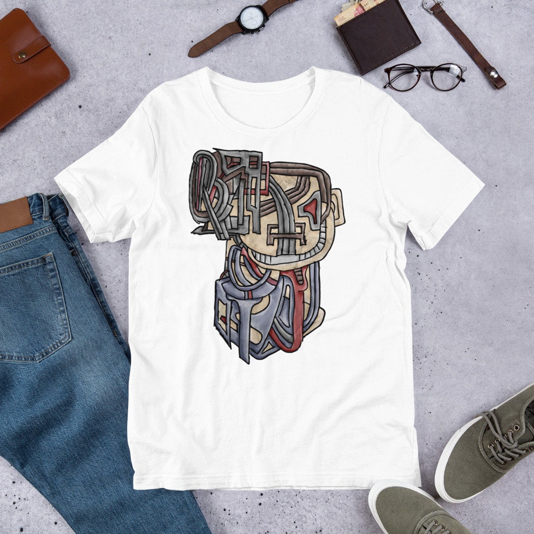 Cubist Nightmare Character Illustration Unisex T-shirt / Postmodern Pop ...