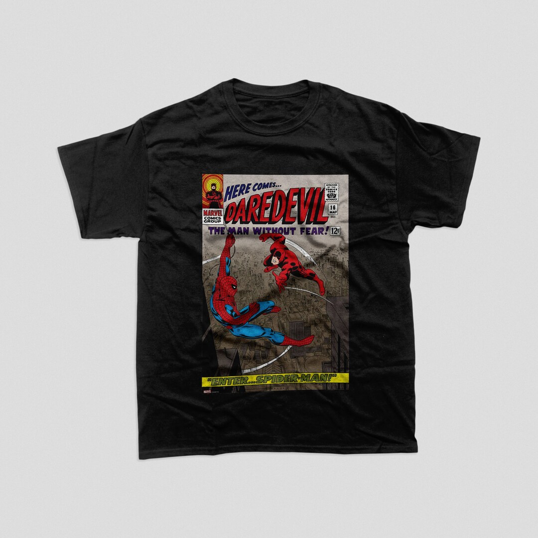Spider-man Custom Design Daredevil T-shirt Iconic Marvel Art for ...