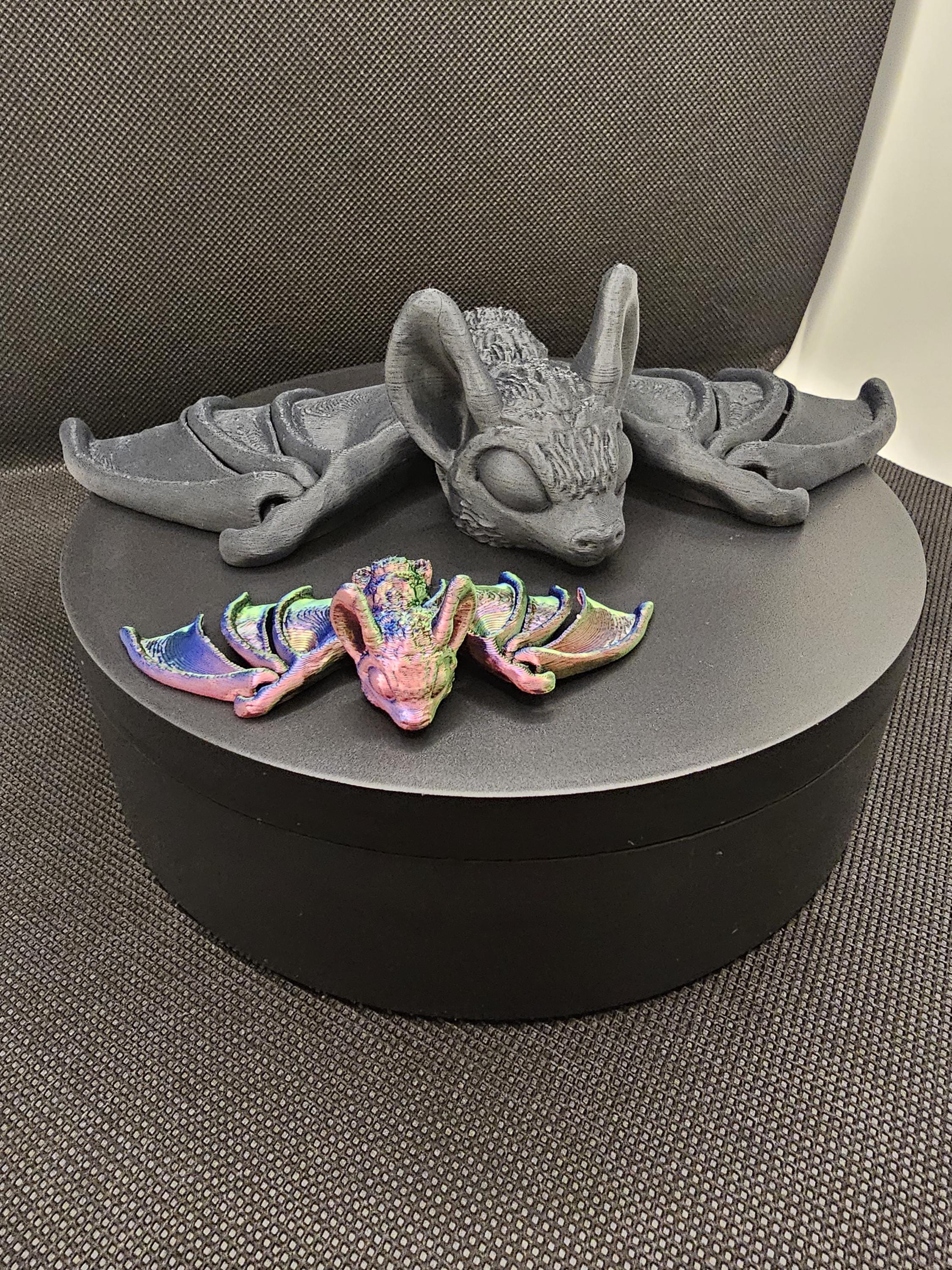 Miniature Articulated 3d Printed Bats - Etsy
