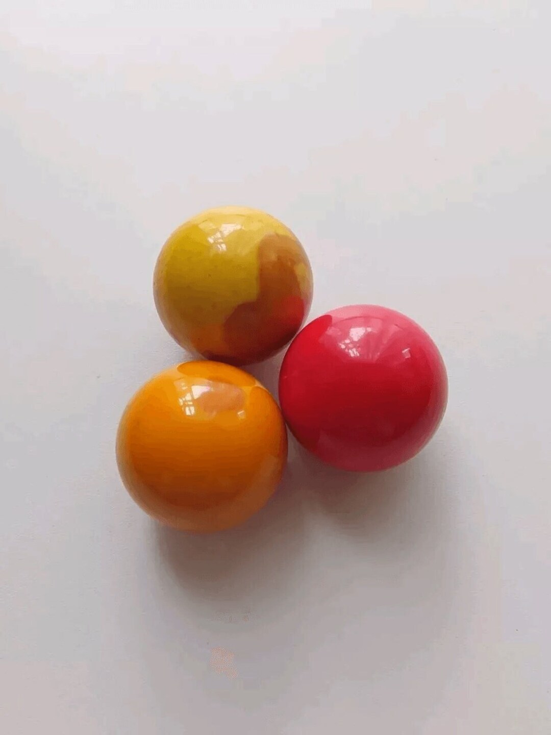 Vintage Bakelite Ball Cherry Butterscotch Bakelite Catalin Set 3 Balls ...