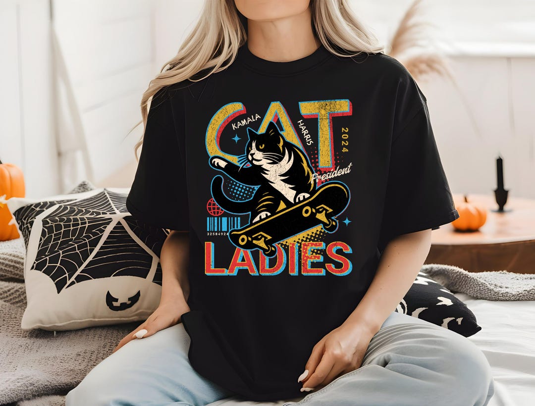 Cat Ladies for Kamala Funny Cat 2024 President Kamala-harris - Etsy