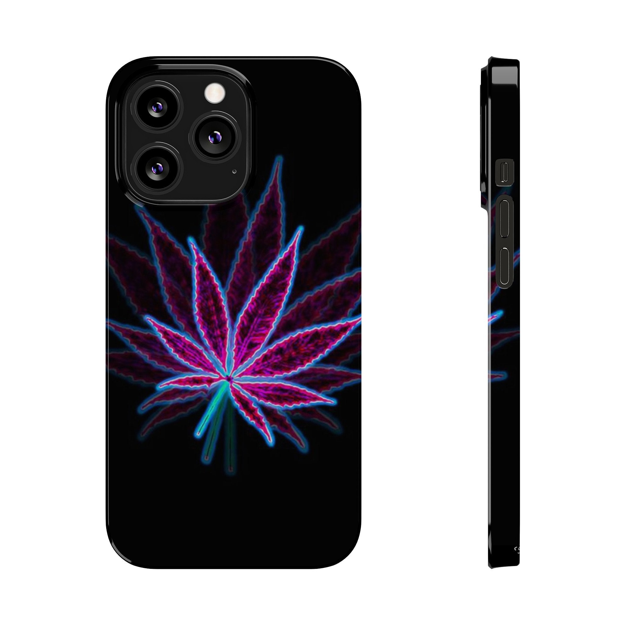 420 Hippy Aesthetic Design Slim iPhone Cases With Weed Design - Etsy