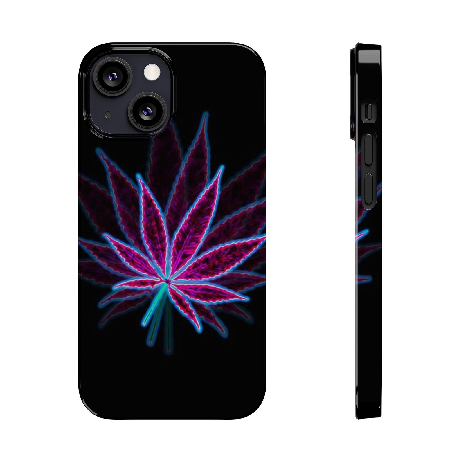 420 Hippy Aesthetic Design Slim iPhone Cases With Weed Design - Etsy