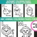 Animal Alphabet Preschool Coloring Pages Bold Easy Printable Activity ...