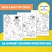26 Alphabet Printable Coloring Pages for Kids, Easy and Fun ABC ...