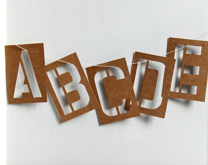 Vintage Alphabet Stencil Set - Etsy