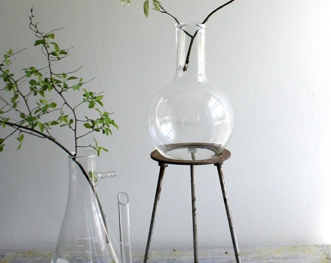 Large Vintage Boiling Flask - Etsy