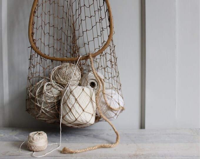 Large Vintage Trout Fishing Net - Etsy