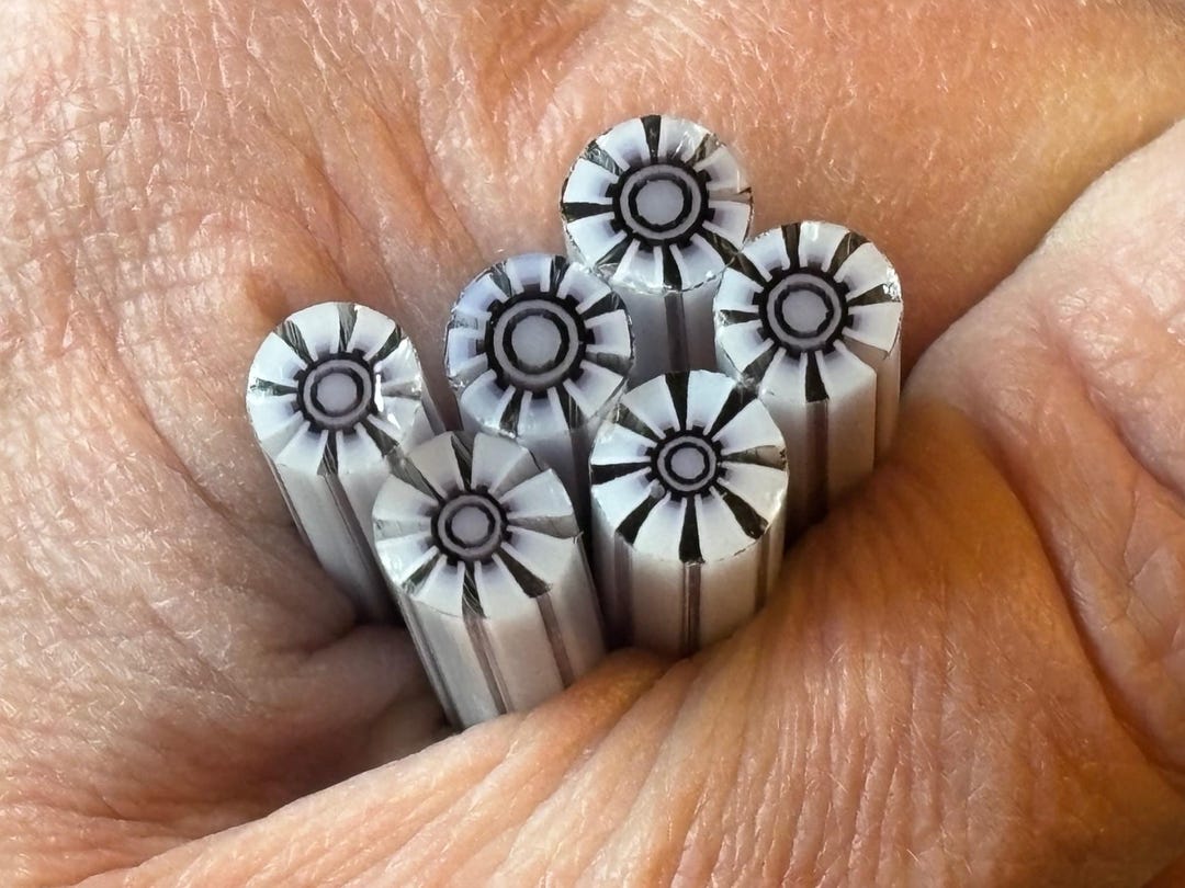 COE 90 - Lavender & White Daisy Murrine - Etsy