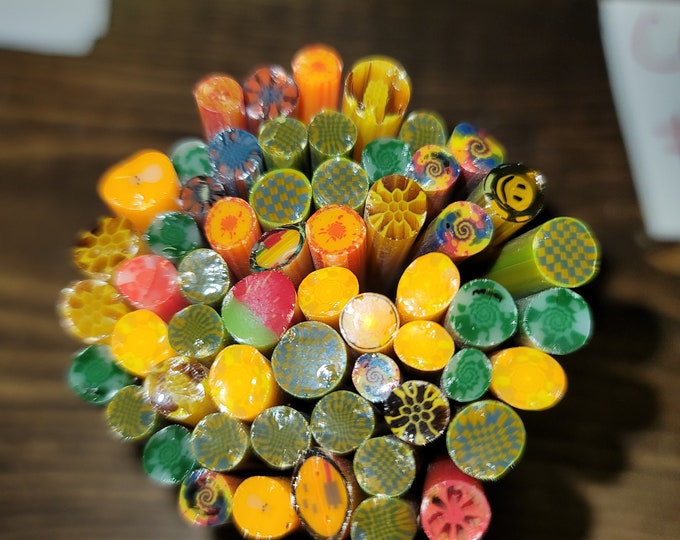 COE 96 Scrap Murrine 4-inch-long Bundle 006 - Etsy