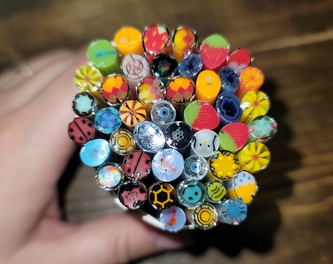 COE 96 Scrap Murrine 4-inch-long Bundle 010 - Etsy