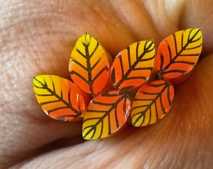 COE 96 - Autumn Sunset Gradient Leaf Murrine - Etsy