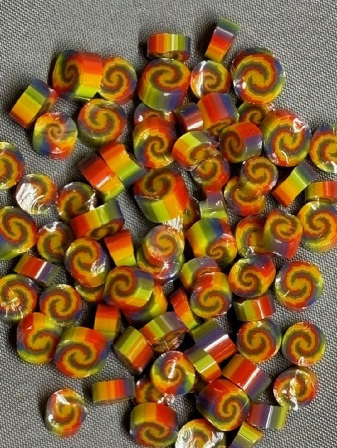 COE 96 Slices of Rainbow Swirl Murrine - Etsy
