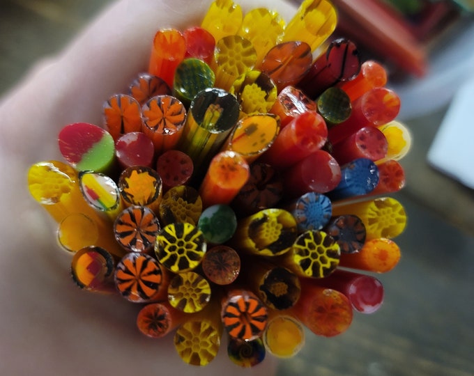 COE 96 Scrap Murrine 4-inch-long Bundle 001 - Etsy