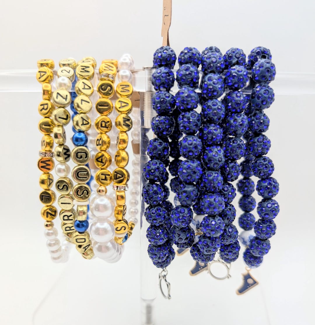 Faux Pearl Beaded Friendship Bracelet mamala & Gus's Dad - Etsy