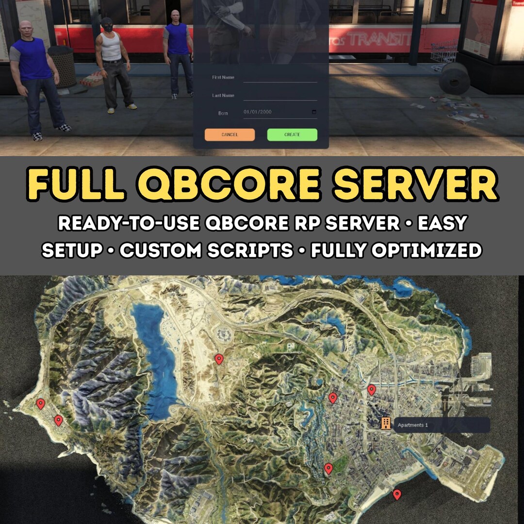 Fivem Full Qbcore RP Server Pack | Ready to Use Installation | Custom ...
