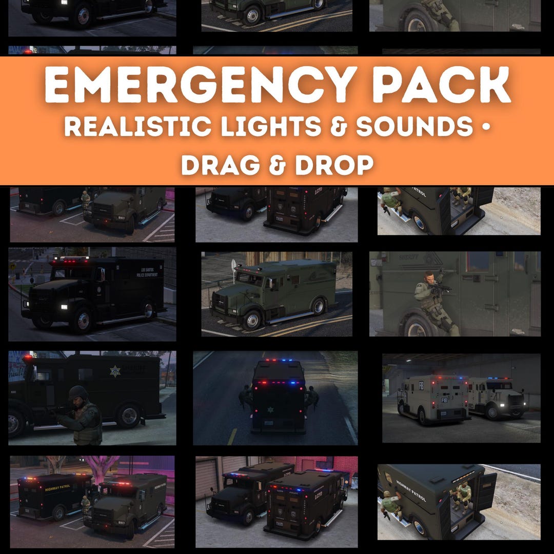 Fivem Ultimate Emergency Pack Custom Sounds | Unbranded | Fivem Ready ...