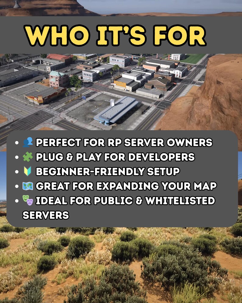 Fivem Desert City Map Las Venturas 2.0 – Fort Carson Cable Car RP Ready ...