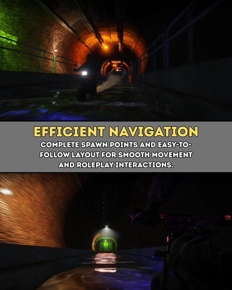 Fivem Sewer Map | 8km Underground Roleplay Network | Fully Detailed MLO | Plug & Play | ESX ...