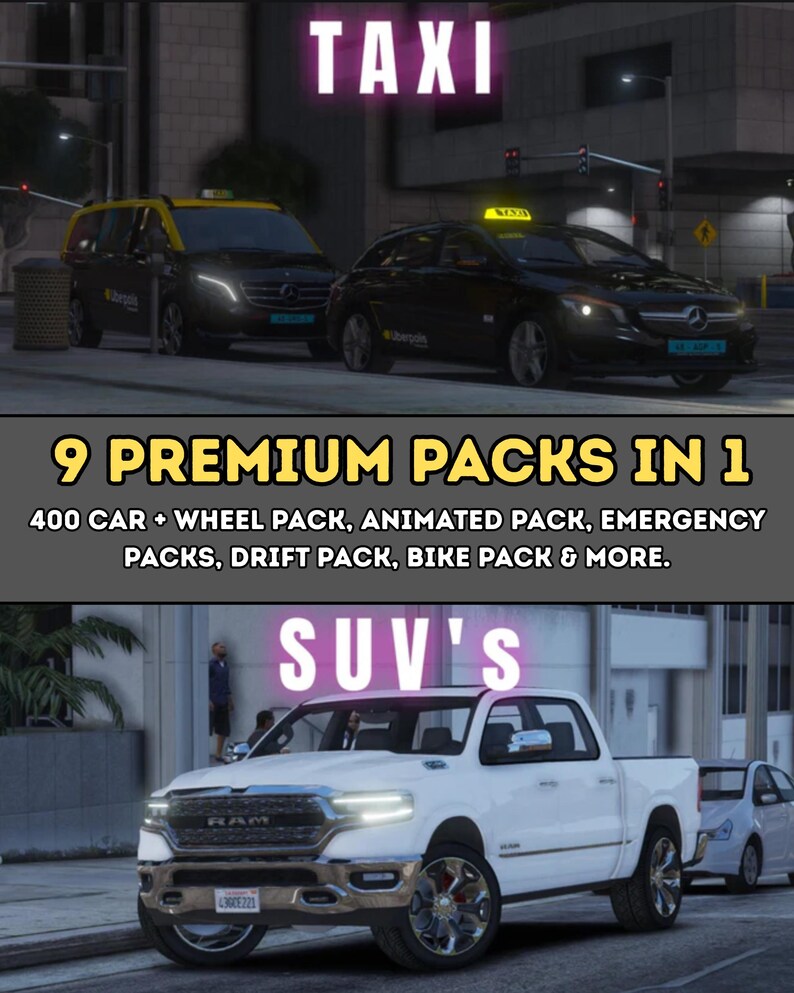 Fivem Ultimate MEGA Car Pack 1000+ Voertuigen | Sporten, Supercars ...