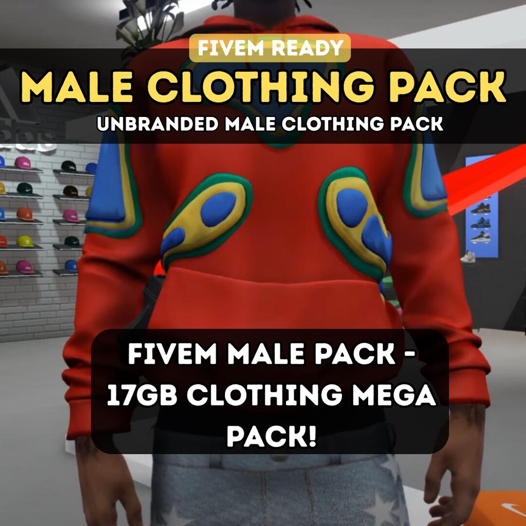 Fivem Ultimate Male Clothing Mega Pack (17GB) - Ready to Use and Fully Optimized for Fivem ...