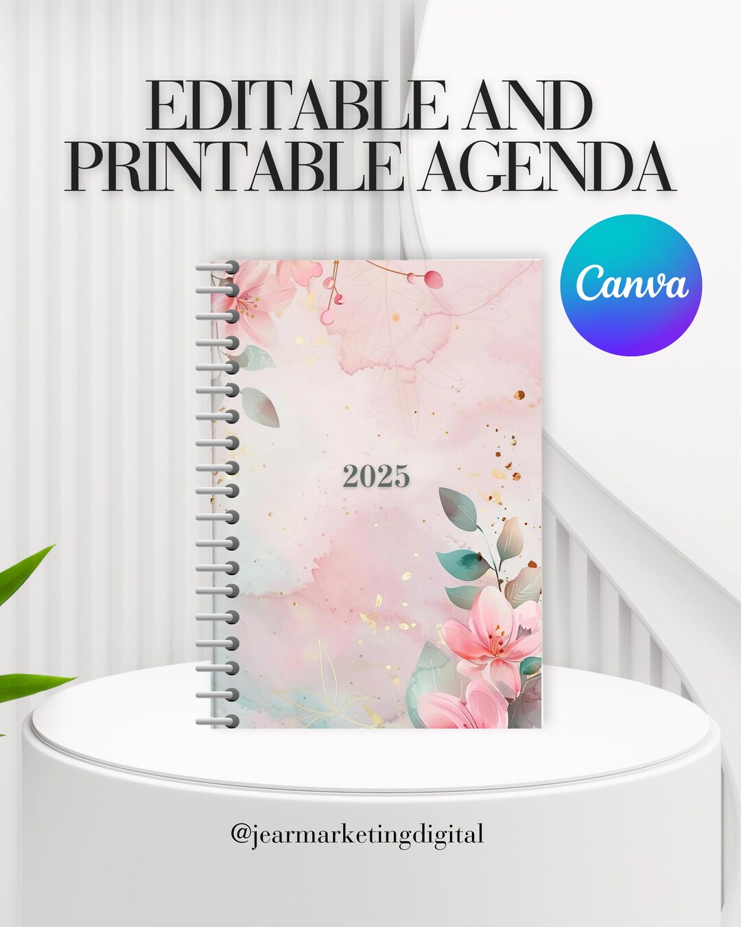 Editable 2025 Agenda, Editable Perpetual Agenda, Editable Agenda in ...