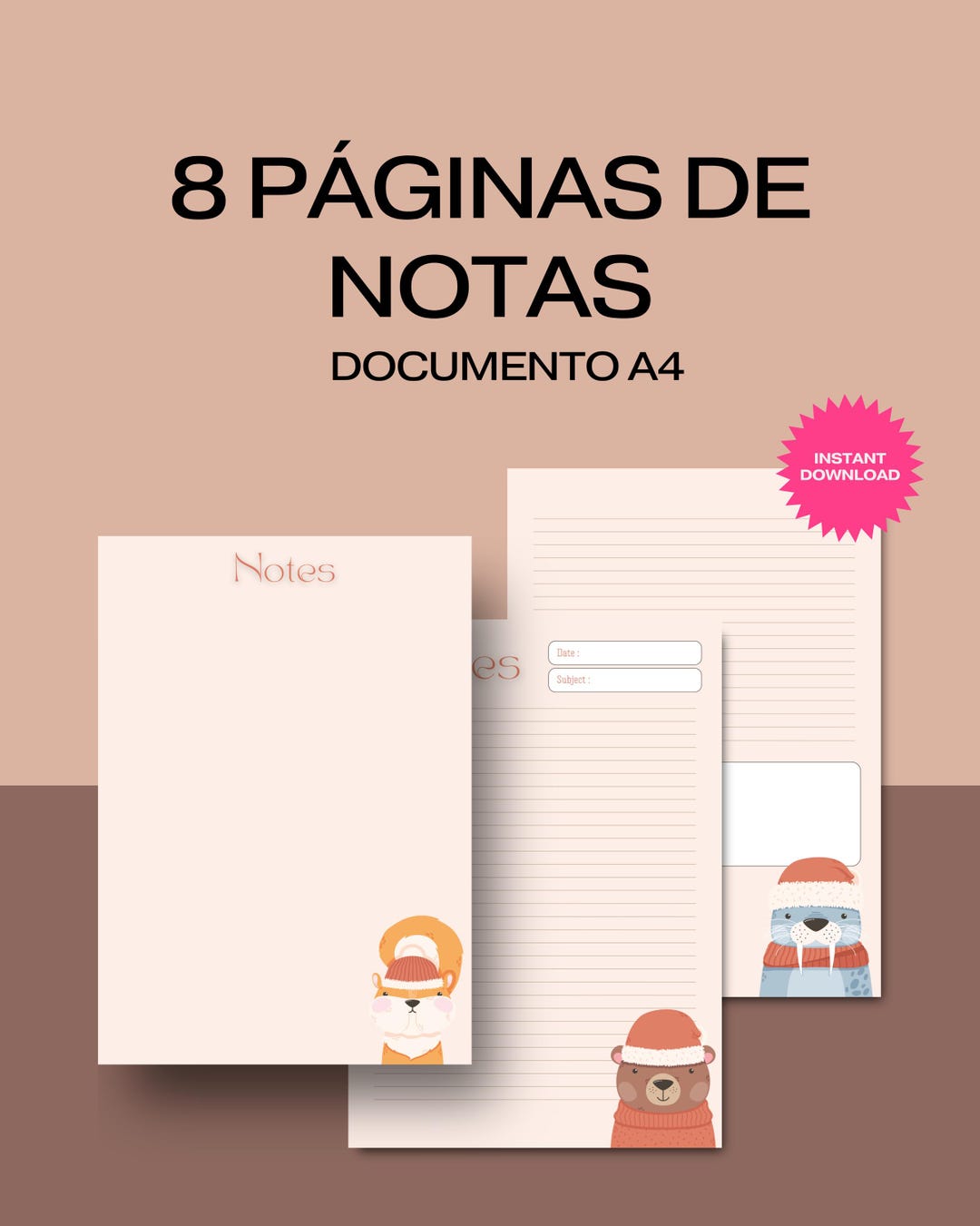 Printable Note Pages, Cute Notes to Print, Writing Paper, Writing Paper ...