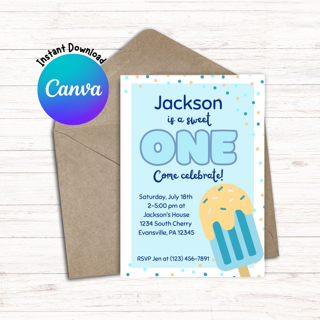 Birthday Invitation Template Instant Download With Editable Text in ...