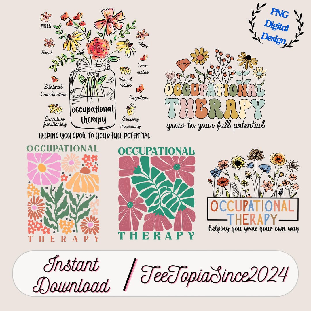 Occupational Therapist Png Bundle, Mental Healthy Png, Therapy Squad ...