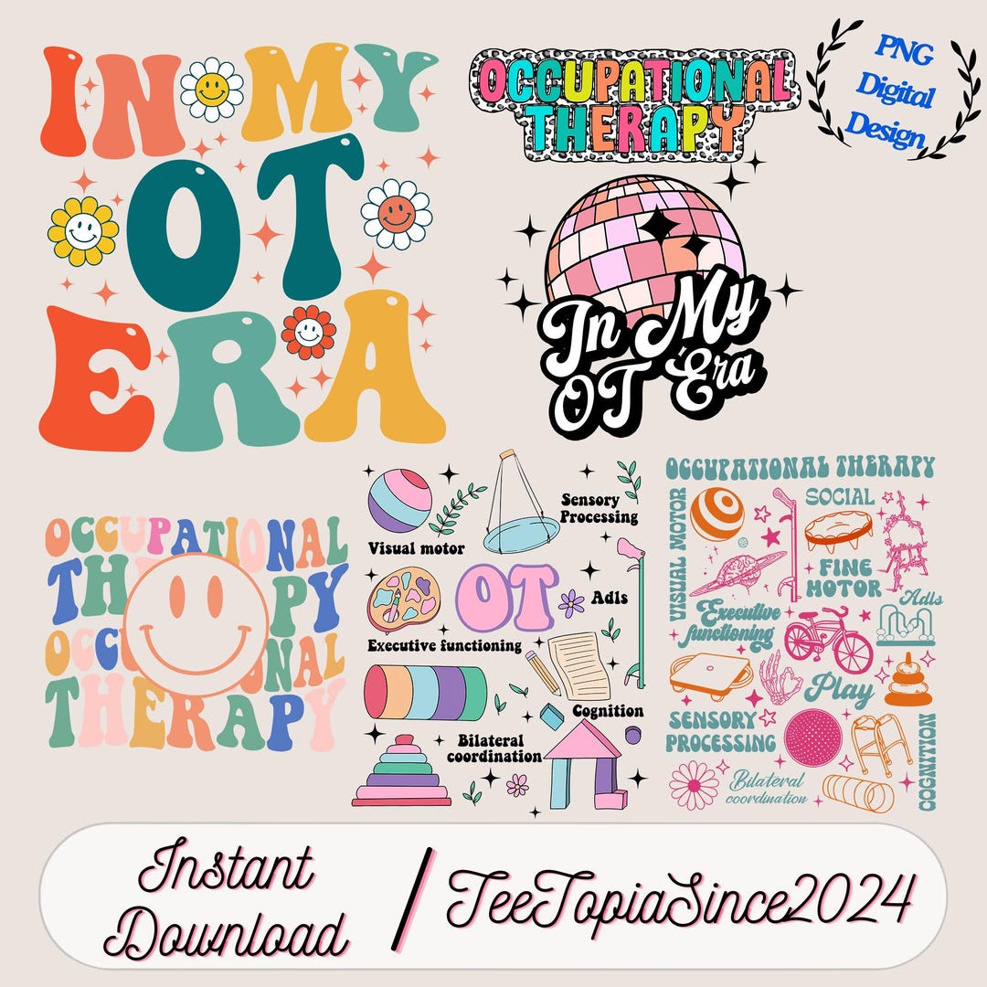 Occupational Therapist Png Bundle, Mental Healthy Png, Therapy Squad ...