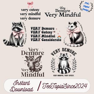 Very Demure Png Bundle, Very Mindful Png, Gen Z Trendy Png, Very Demure ...