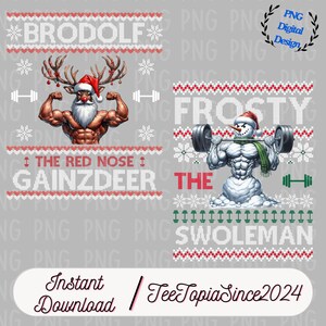 Funny Santa Muscles PNG, Christmas Fitness, Gym Fitness Christmas ...