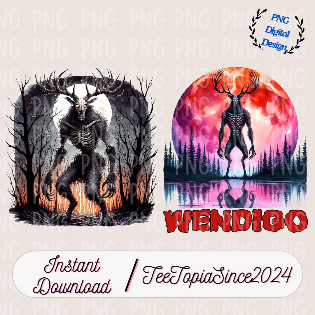 Wendigo Png, Windigo Png, Mythical Creature Png, Halloween Png, Spooky ...